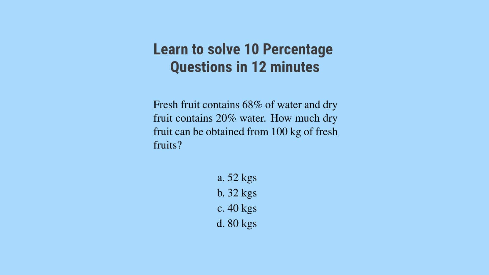Percentage Questions For SSC CGL Solution Set 76 Suresolv Percentage Questions For SSC CGL Solution Set 76 Suresolv